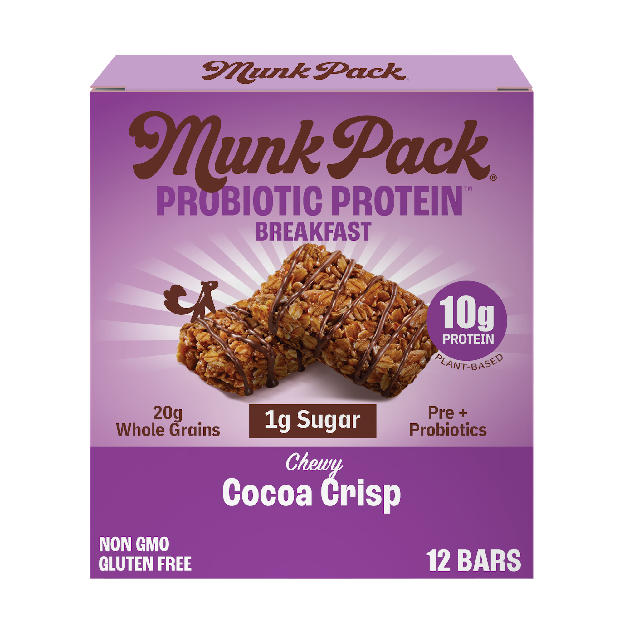 Cocoa Crisp Probiotic Protein™ Breakfast Bar, 12-Count