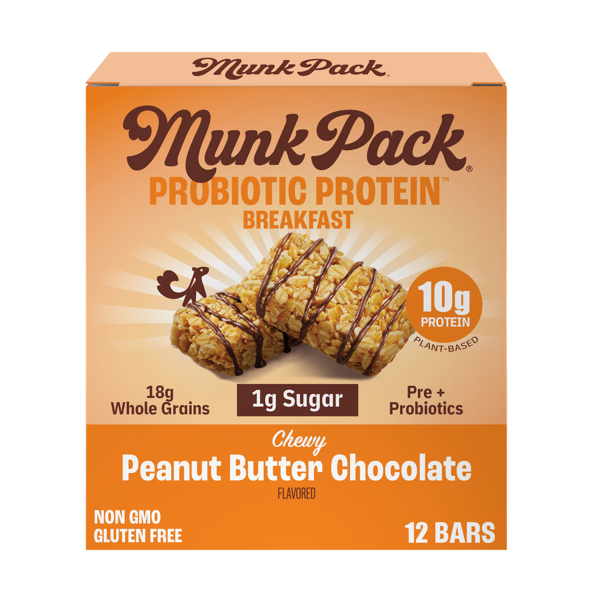 Peanut Butter Chocolate Probiotic Protein™ Breakfast Bar, 12-Count