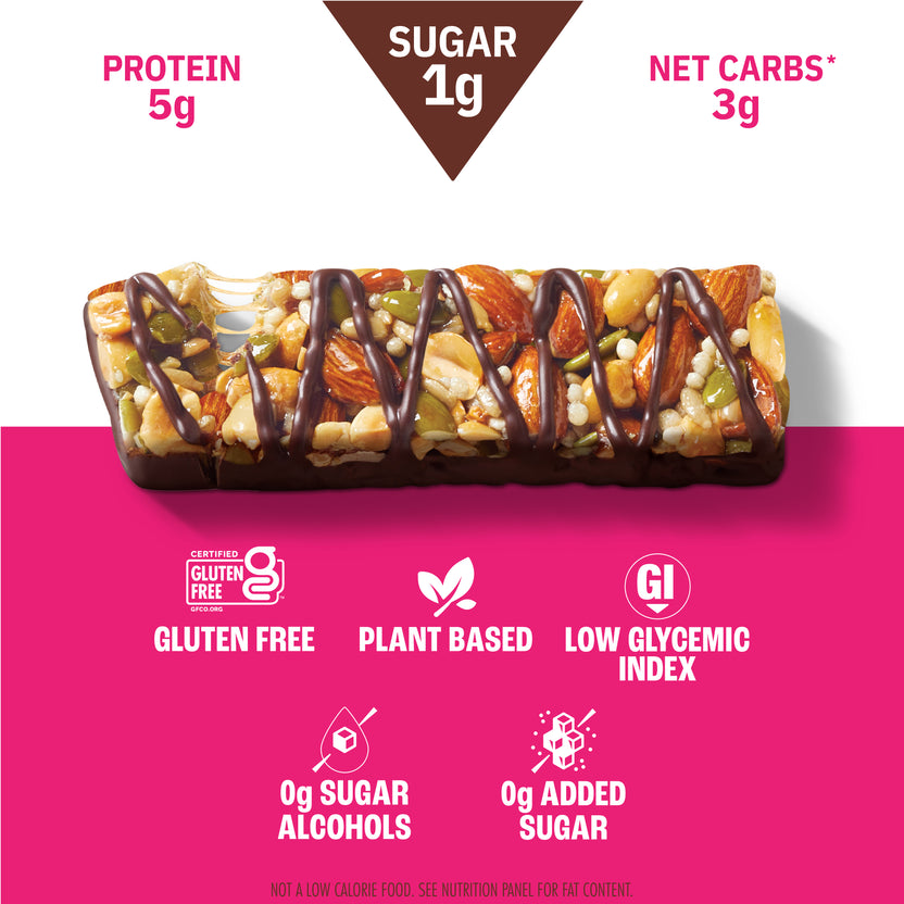 Sea Salt Dark Chocolate Keto Nut & Seed Bar, 24-Count | Munk Pack